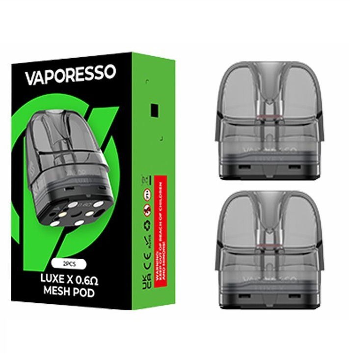 VAPORESSO LUXE X MESH REPLACEMENT PODS (2 PACK) | UK Vape Store | E-Cig ...