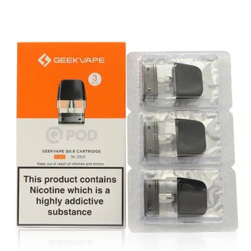 GEEKVAPE Q REPLACEMENT POD CARTRIDGES (3 PACK) | UK Vape Store | E-Cig ...