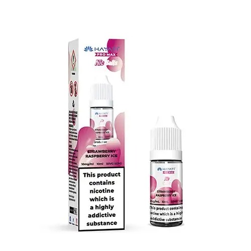 STRAWBERRY RASPBERRY ICE 10ML NIC SALT HAYATI PRO MAX | UK Vape Store ...