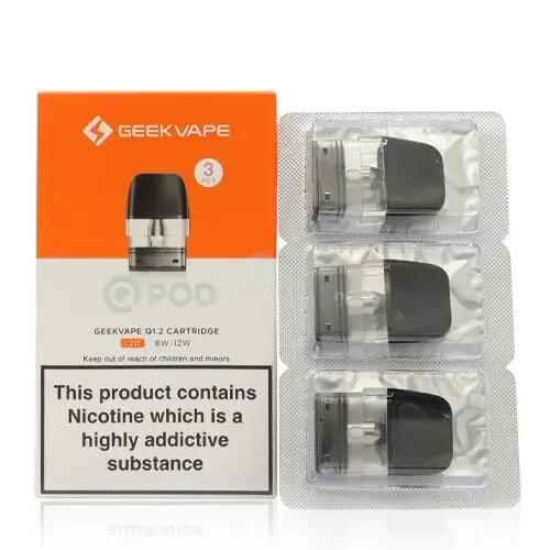GEEKVAPE Q REPLACEMENT POD CARTRIDGES (3 PACK) | UK Vape Store | E-Cig Clouds