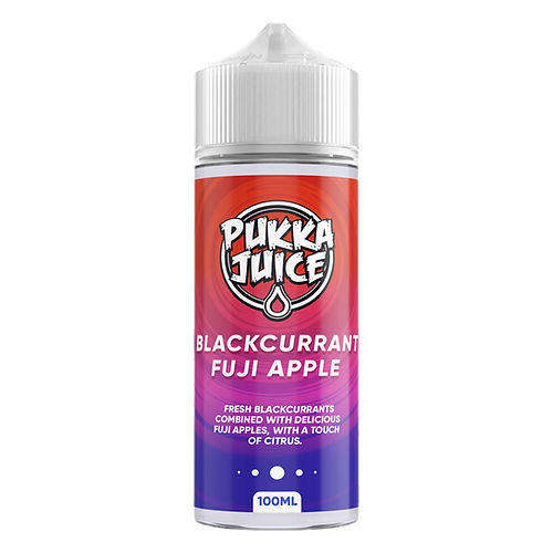 BLACKCURRANT FUJI APPLE 100ML E LIQUID PUKKA JUICE | UK Vape Store | E-Cig Clouds