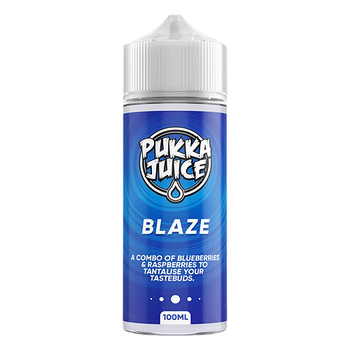 BLAZE 100ML E LIQUID PUKKA JUICE | UK Vape Store | E-Cig Clouds