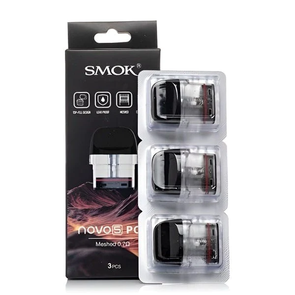 SMOK NOVO 5 REPLACEMENT POD CARTRIDGE (3 PACK) | UK Vape Store | E-Cig ...