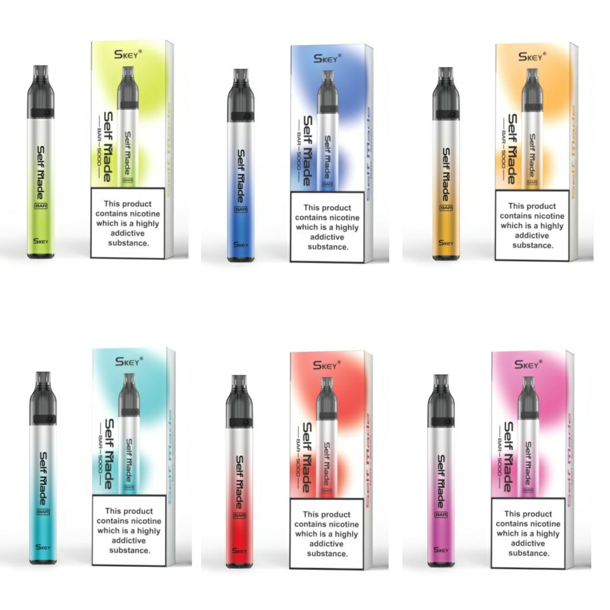 SKEY SELF MADE 5000 PREFILLED DISPOSABLE KIT | UK Vape Store | E-Cig Clouds