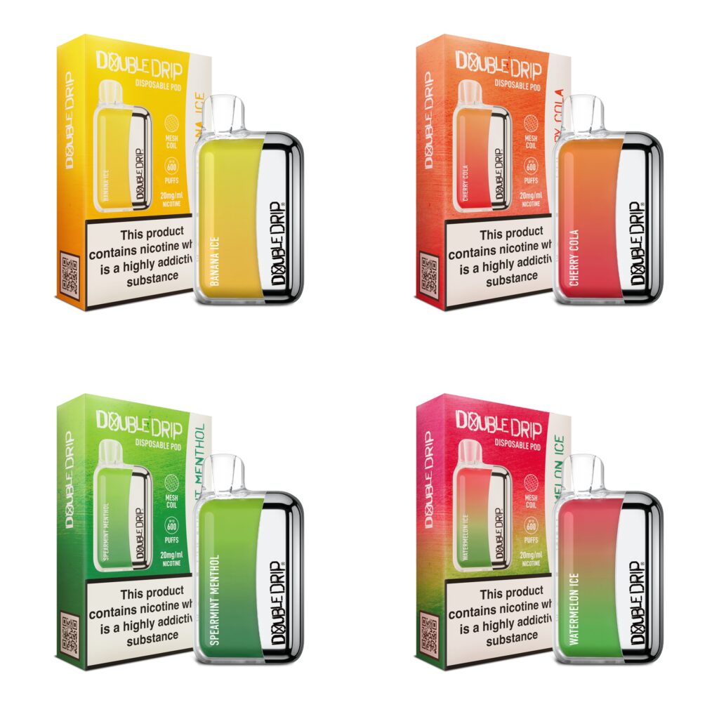 DOUBLE DRIP 600 DISPOSABLE VAPE DEVICE 20MG | UK Vape Store | E-Cig Clouds
