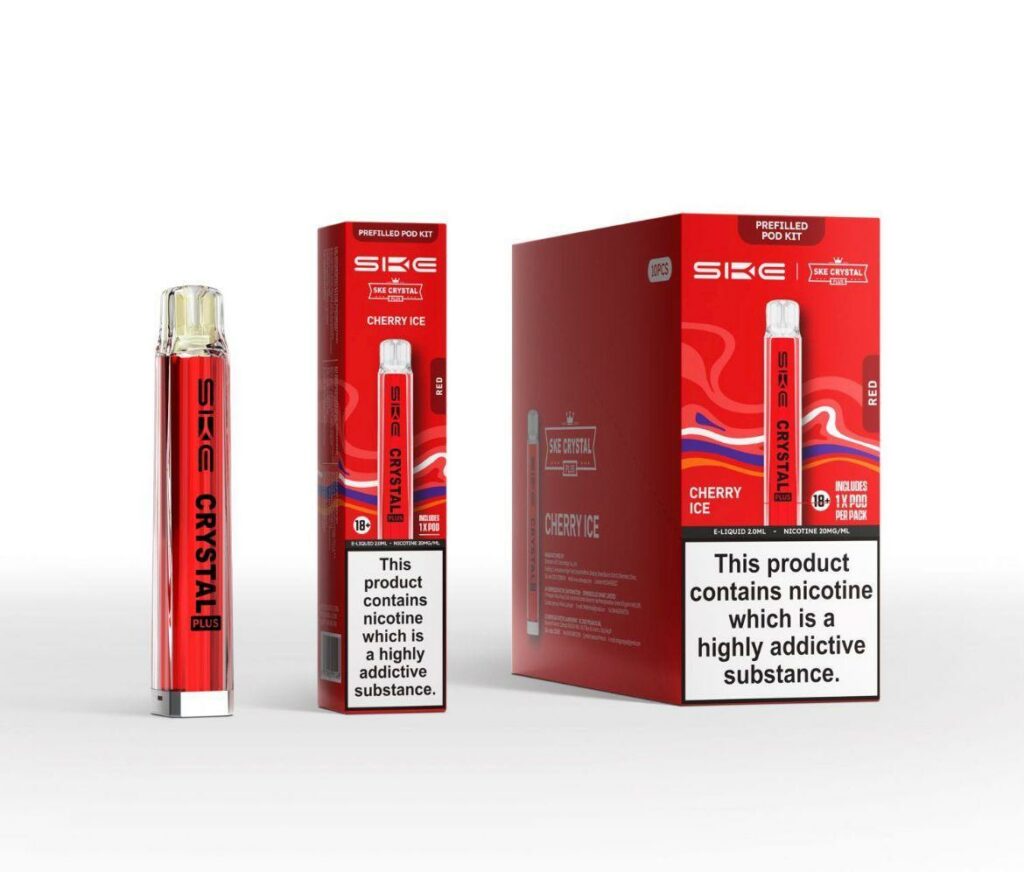 SKE CRYSTAL PLUS BATTERY PREFILLED POD KIT | UK Vape Store | E-Cig Clouds