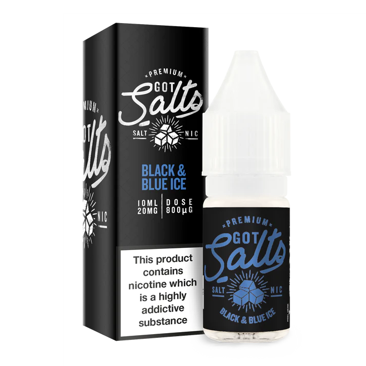 BLACK & BLUE ICE 10ML NIC SALT GOT SALTS | UK Vape Store | E-Cig Clouds
