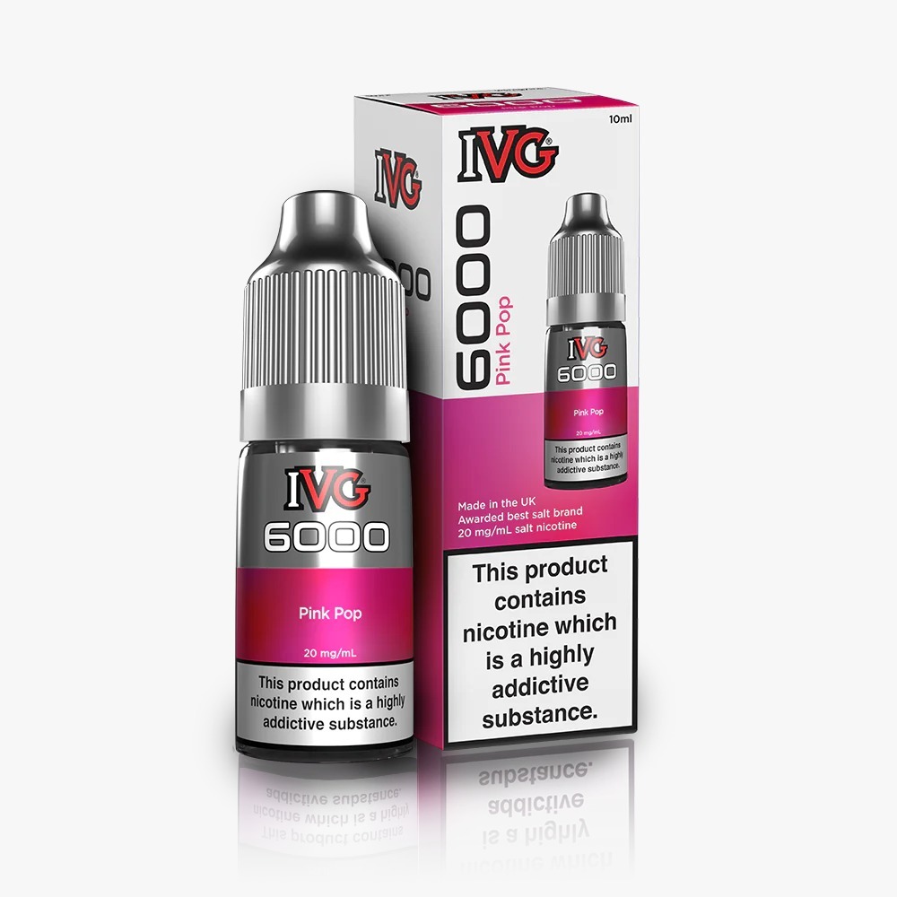 Buy PINK POP 10ML NIC SALT IVG 6000 Online Shopping - E-Cig Clouds