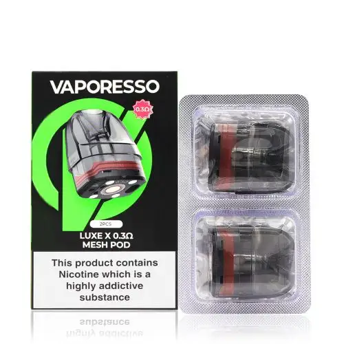 VAPORESSO LUXE X MESH REPLACEMENT PODS (2 PACK) | UK Vape Store | E-Cig ...