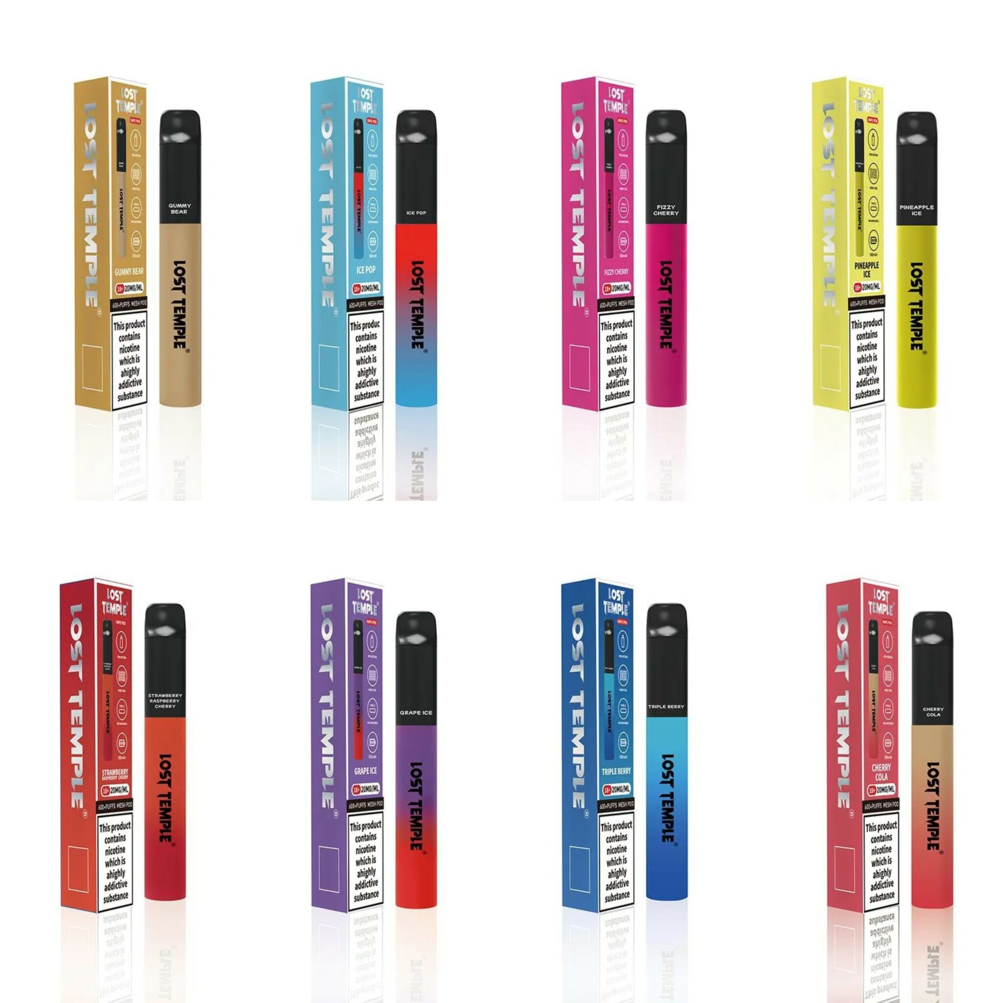 Lost Temple 600 Prefilled Pod Vape Kit Exp | E-Cig Clouds