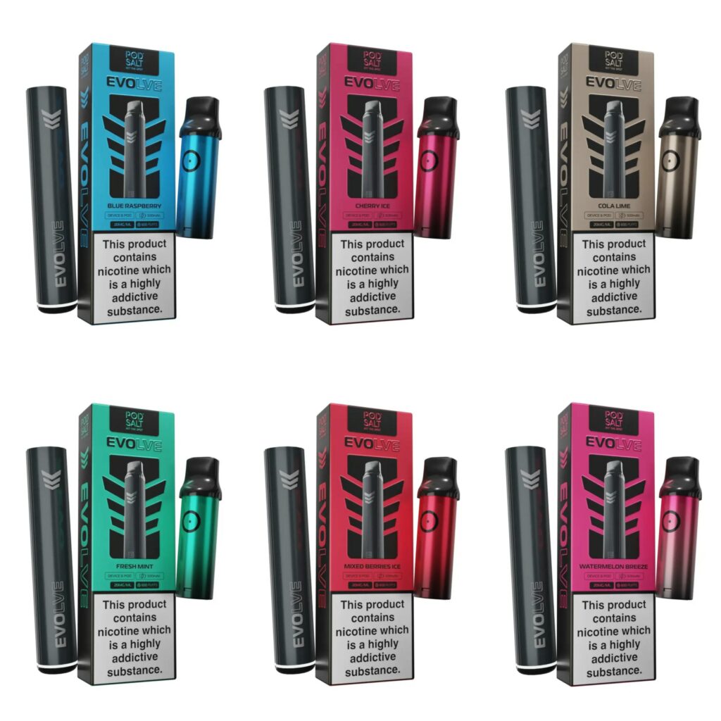 POD SALT EVOLVE PREFILLED POD VAPE KIT | UK Vape Store | E-Cig Clouds