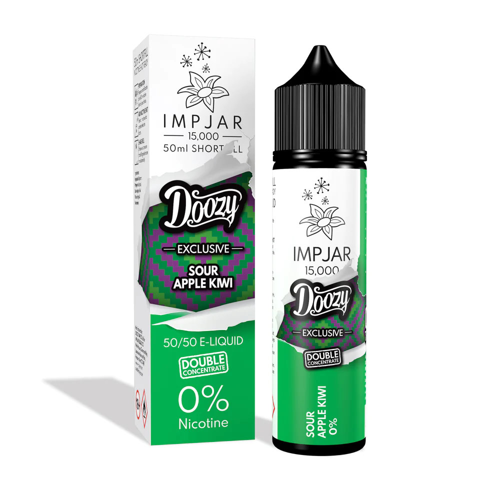 SOUR APPLE KIWI 50ML E LIQUID IMP JAR X DOOZY EXCLUSIVE | UK Vape Store ...