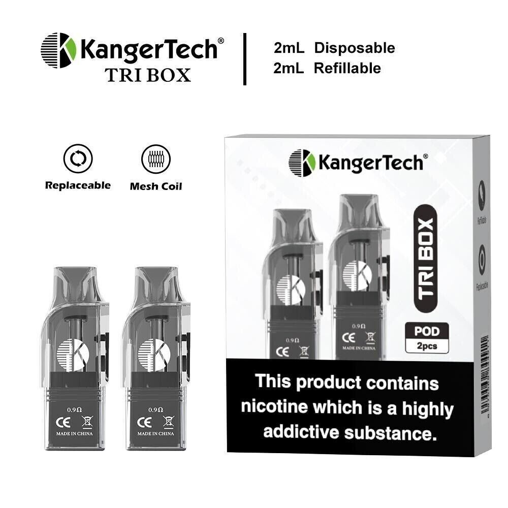 KANGERTECH TRI BOX POD CARTRIDGE (2 PACK) | UK Vape Store | E-Cig Clouds