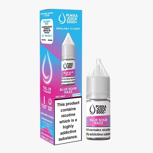 BLUE SOUR RAZZ 10ML NIC SALT PUKKA JUICE 5000+ | UK Vape Store | E-Cig ...