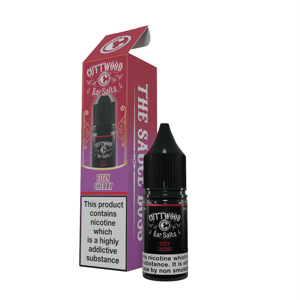 FIZZY CHERRY BAR SALTS 10ML NIC SALT CUTTWOOD | UK Vape Store | E-Cig ...