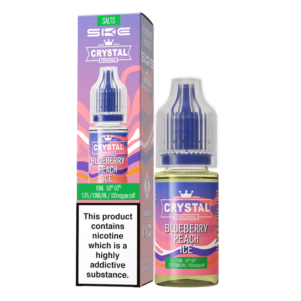 BLUEBERRY PEACH ICE 10ML NIC SALT SKE CRYSTAL ORIGINAL | UK Vape Store ...