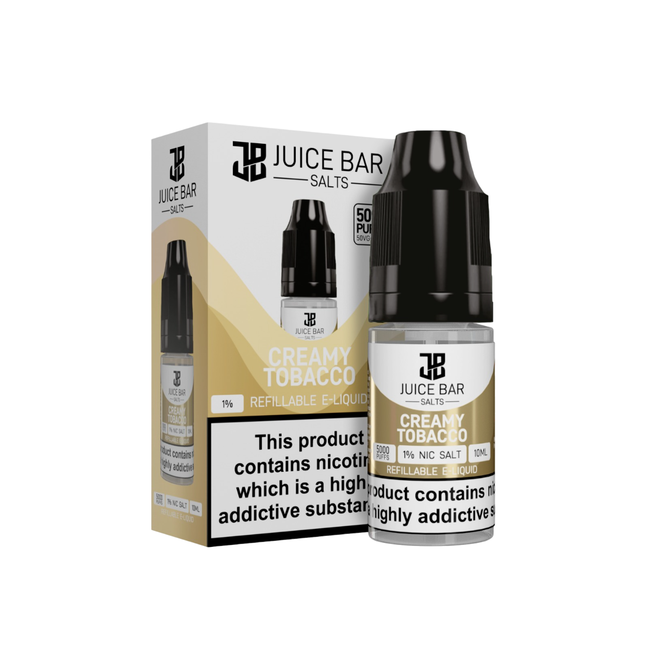 CREAMY TOBACCO 10ML NIC SALT JUICE BAR PACK OF 5 | UK Vape Store | E ...