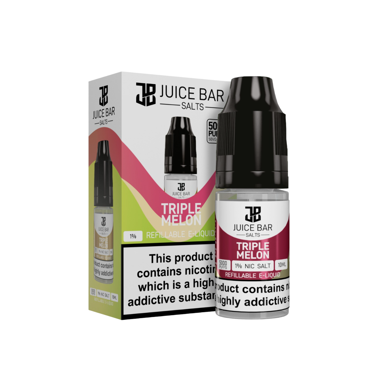 TRIPLE MELON 10ML NIC SALT JUICE BAR PACK OF 5 | UK Vape Store | E-Cig ...