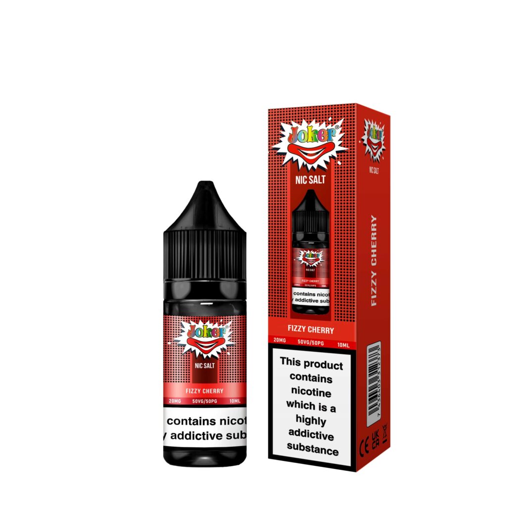 FIZZY CHERRY 10ML NIC SALT JOKER | UK Vape Store | E-Cig Clouds