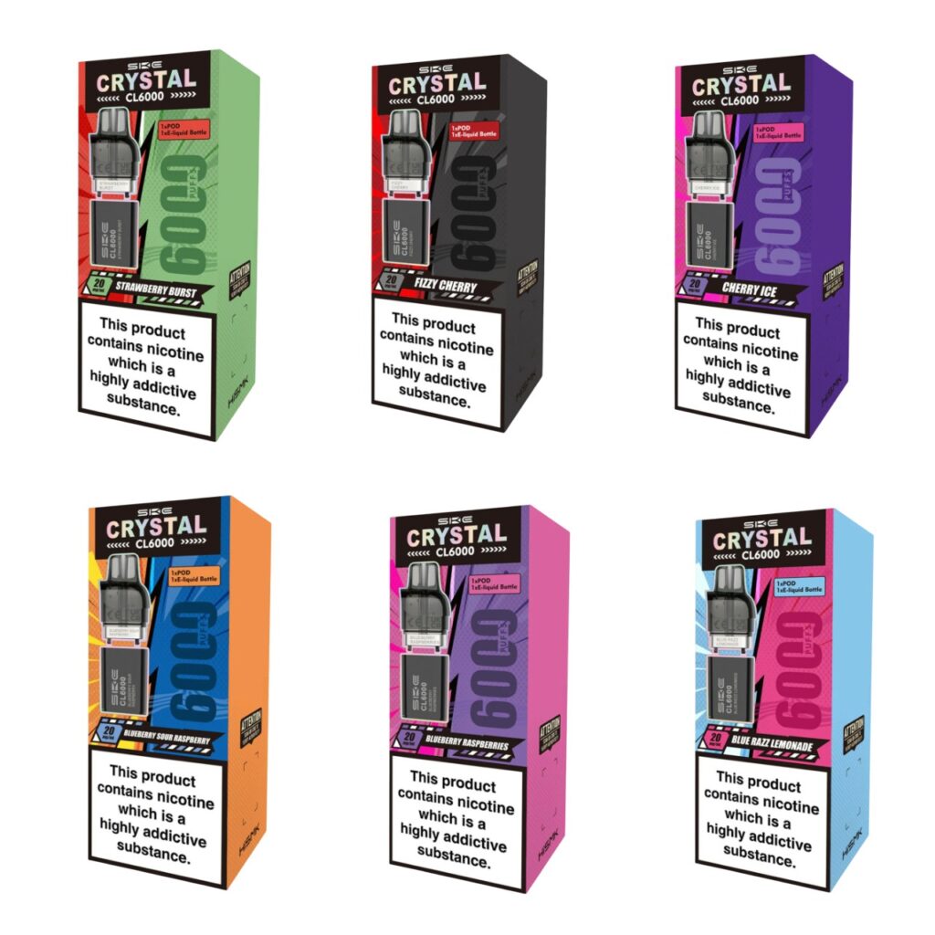 Ske Crystal Cl6000 Prefilled Pod | UK Vape Store | E-Cig Clouds
