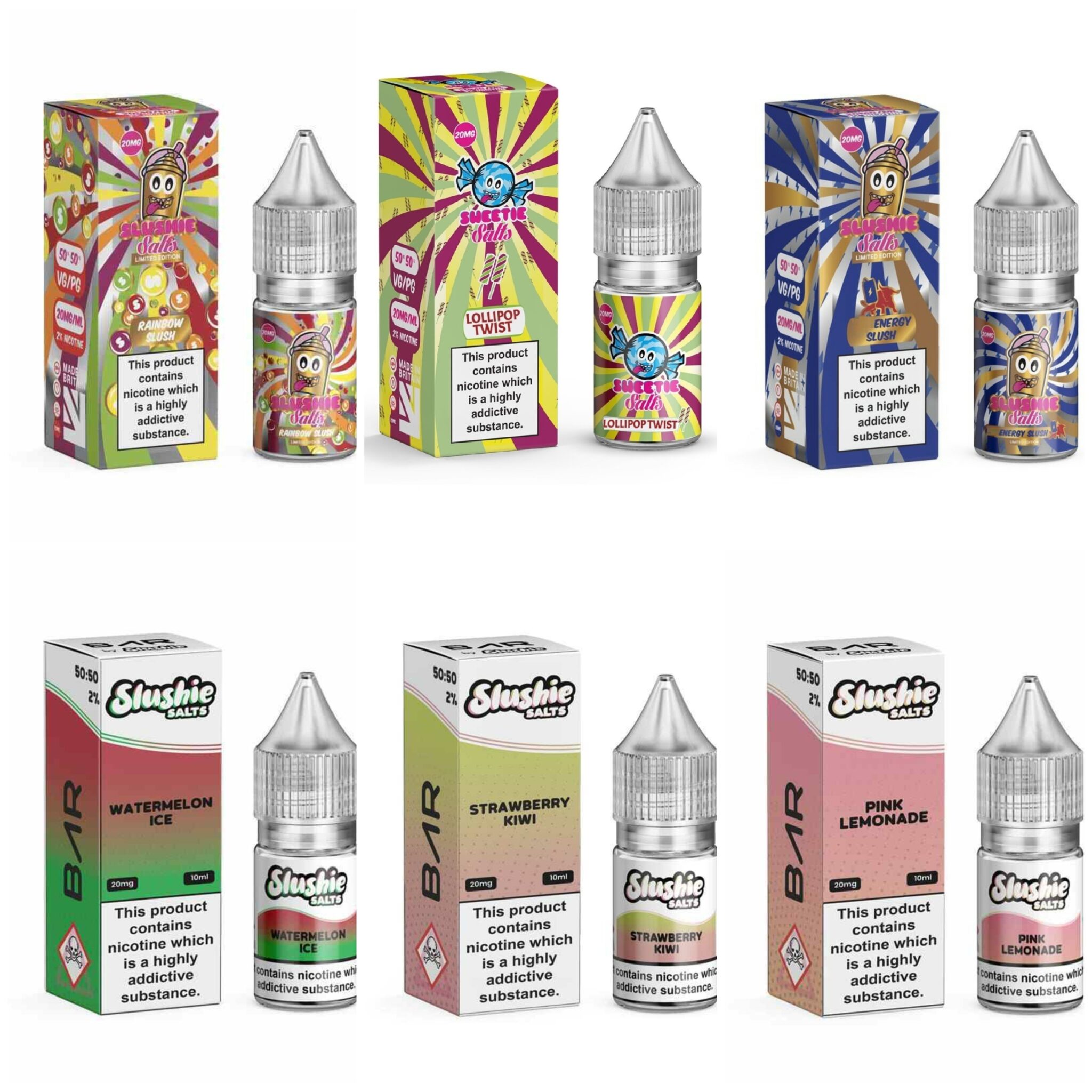 SLUSHIE SALTS 10ML NIC SALT EXP | UK Vape Store | E-Cig Clouds