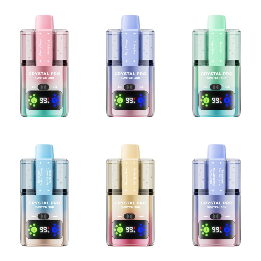 CRYSTAL PRO SWITCH 30K DISPOSABLE VAPE KIT 20MG | UK Vape Store | E-Cig ...