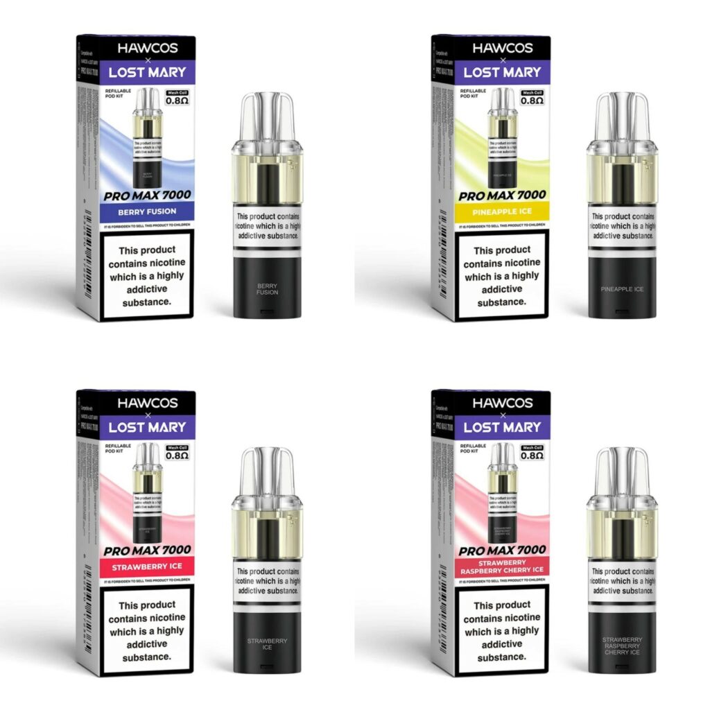 Hawcos X Lost Mary Pro Max 7k Prefilled Pods & Refill Containers