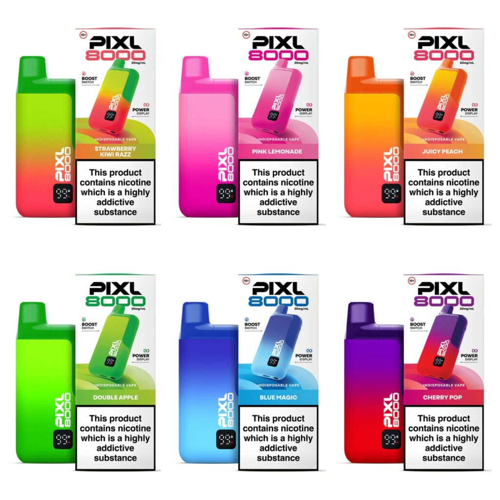 PIXL 8000 PREFILLD POD VAPE KIT 20MG | UK Vape Store | E-Cig Clouds