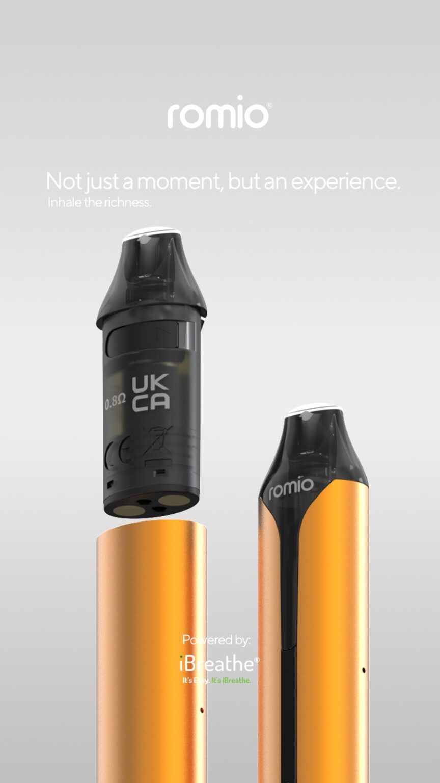 ROMIO ASTER R REFILLABLE POD VAPE KIT | UK Vape Store | E-Cig Clouds