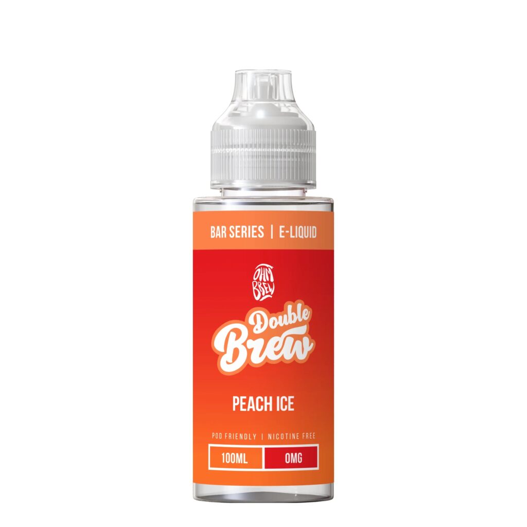 PEACH ICE 100ML E LIQUID DOUBLE BREW BAR SERIES | UK Vape Store | E-Cig ...