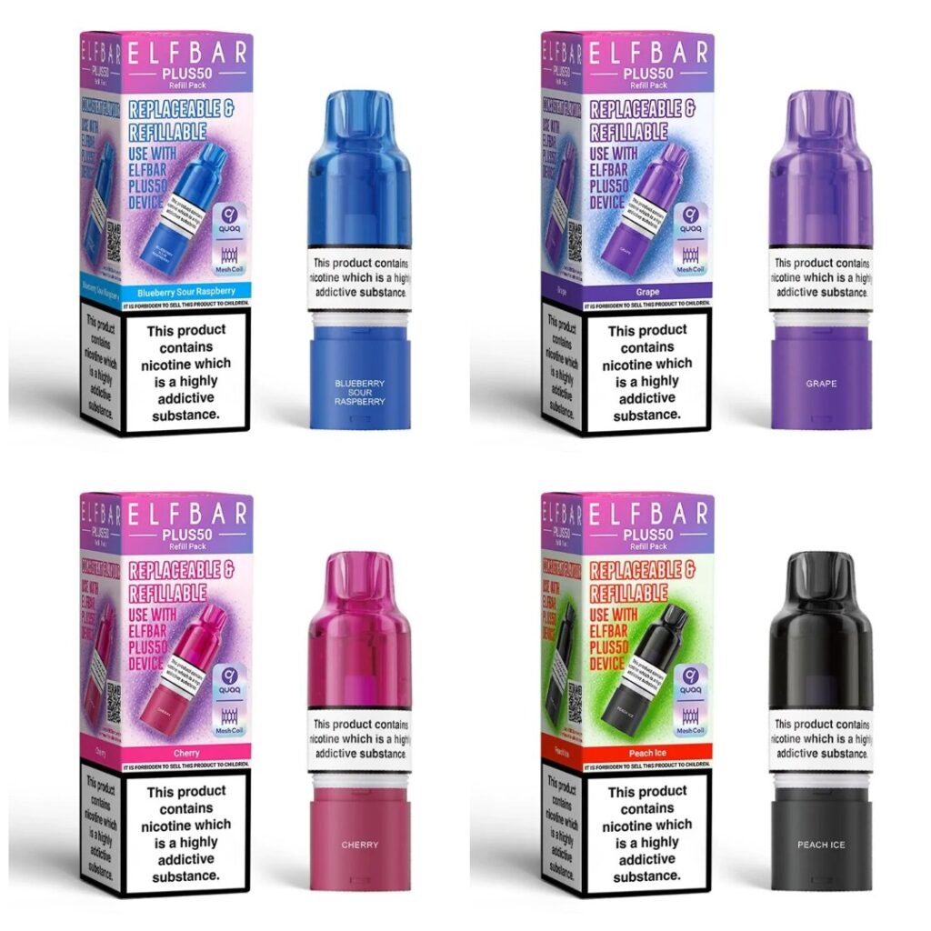 Elf Bar Plus 50 Prefilled Pod | Uk Vape Store | E-cig Clouds