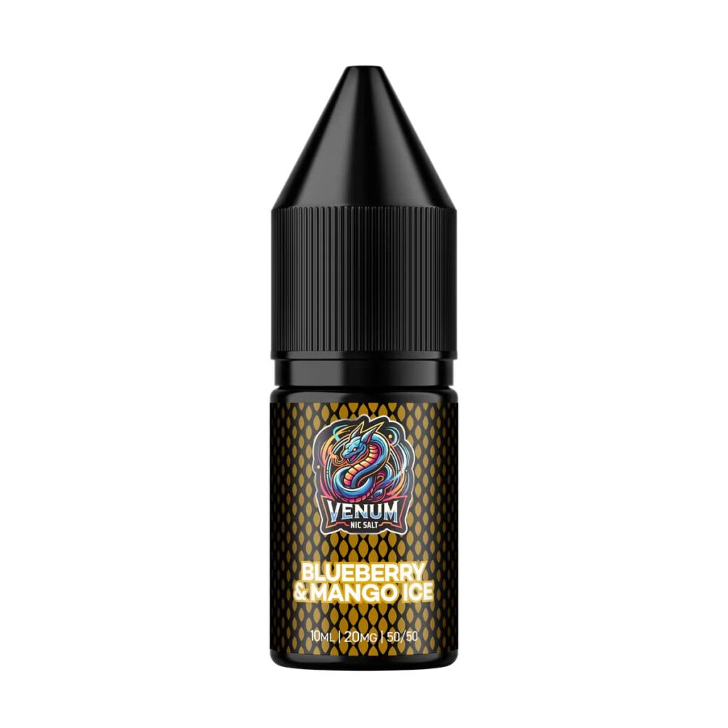 BLUEBERRY & MANGO ICE 10ML NIC SALT VENUM | UK Vape Store | E-Cig Clouds