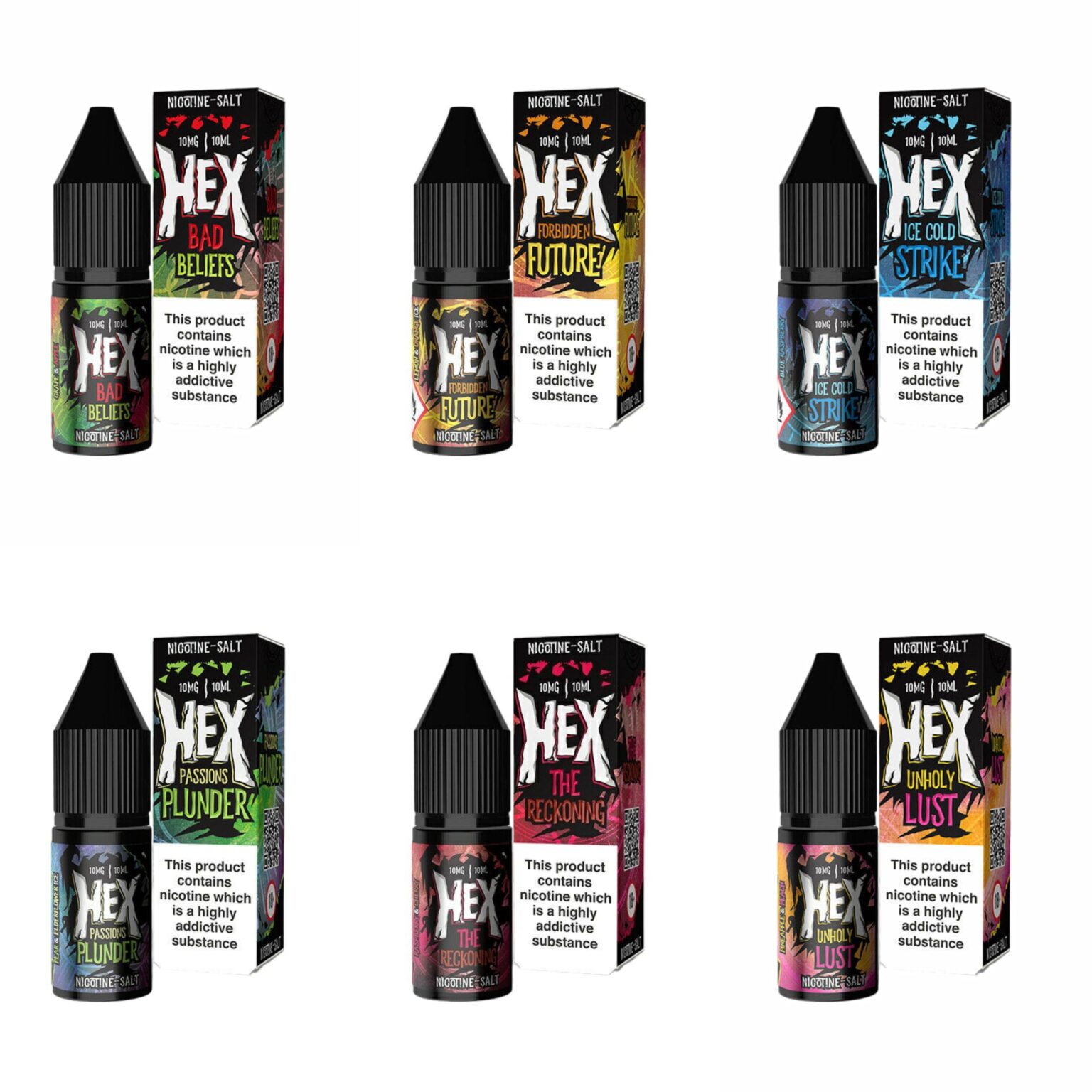 Hex 10ml Nic Salt Exp | UK Vape Store | E-Cig Clouds