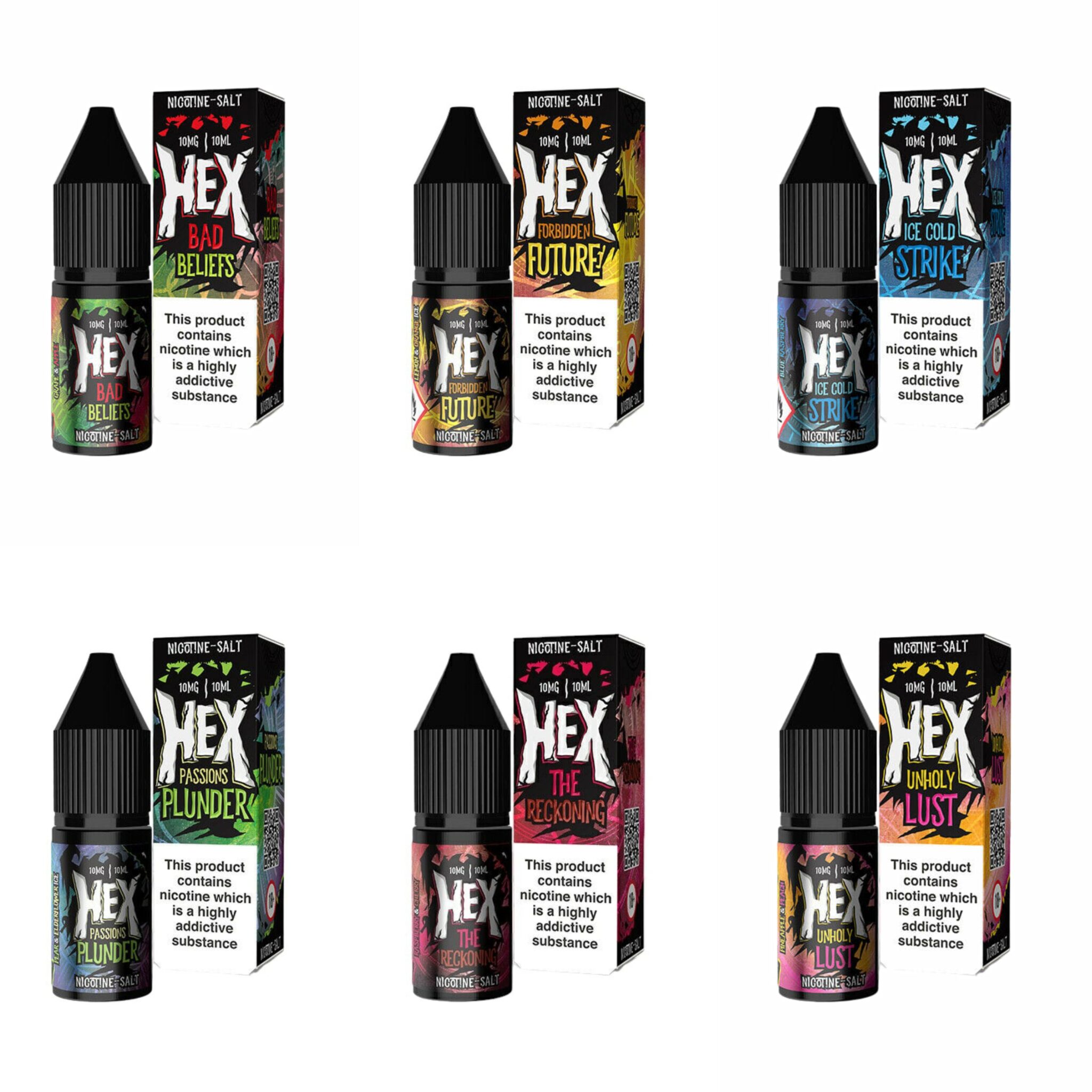 Hex 10ml Nic Salt Exp | UK Vape Store | E-Cig Clouds