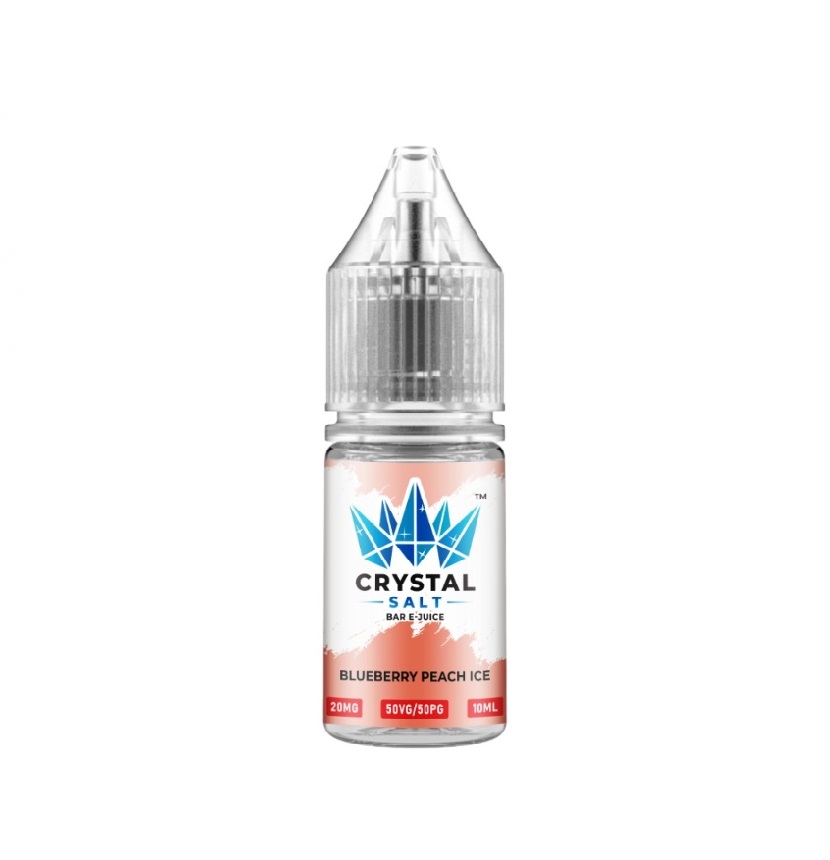 Blueberry Peach Ice 10ml Nic Salt Crystal Bar Juice E-cig Clouds